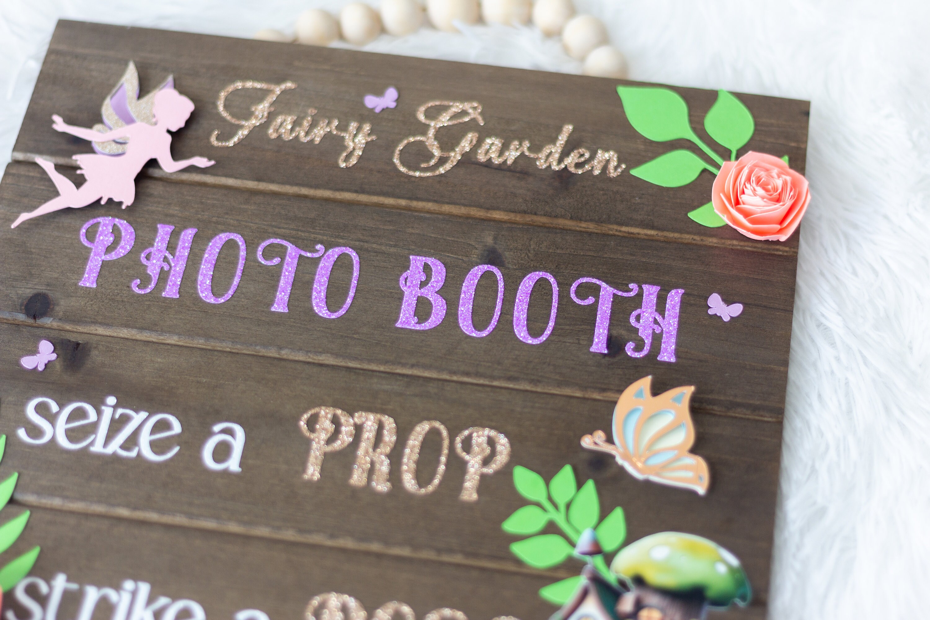 Wooden Photo Booth Sign Enchanted Forest Photo Booth Wooland Theme ...