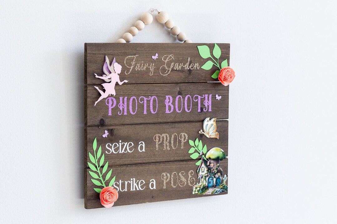 Wooden Photo Booth Sign | Enchanted Forest Photo Booth | Wooland Theme ...