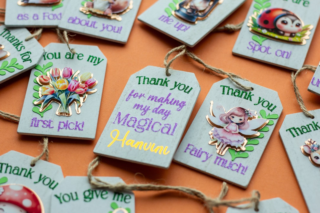 Enchanted Forest Favor Tag (single Item) | Magical Fairy Themed Thank ...