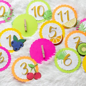 Tutti Frutti Milestone Photo Banner | Summer Newborn to 12 Months Baby ...
