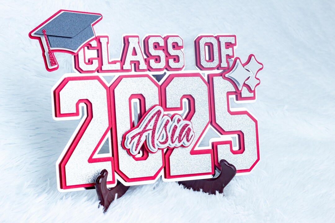 Grad Party Class of 2025 Sign | Graduation Gift | Grad Custom Name Sign ...