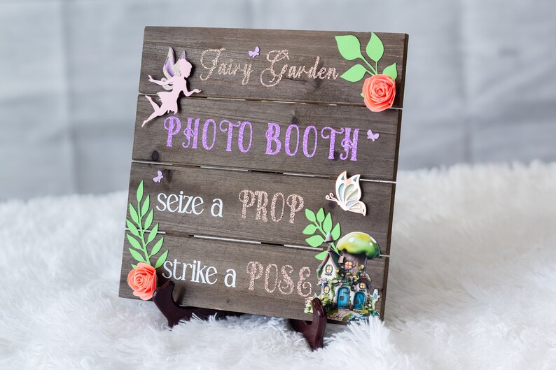 Wooden Photo Booth Sign | Enchanted Forest Photo Booth | Wooland Theme ...