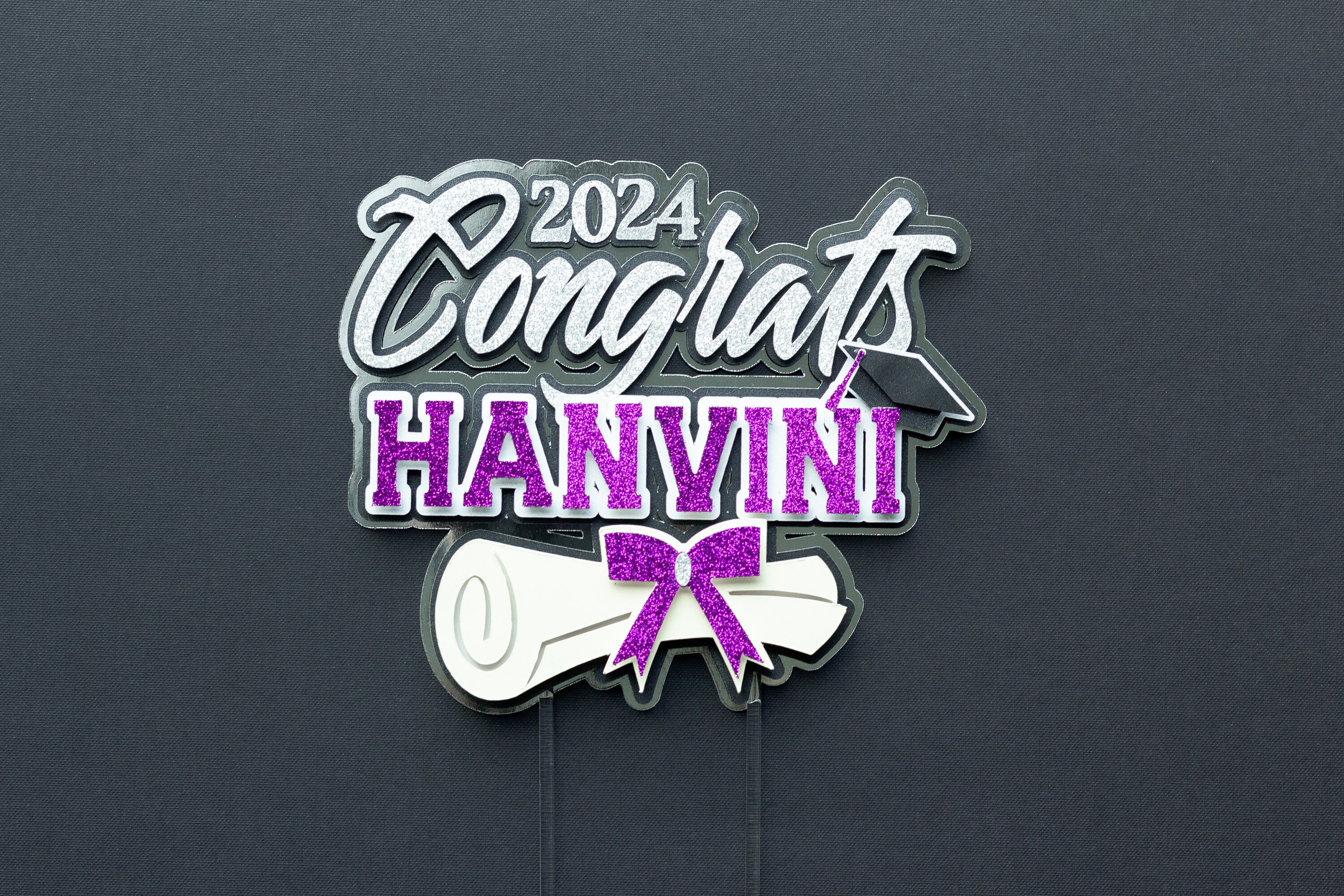Graduation Cake Topper | 2025 Grad Party Custom Cake Topper | Congrats ...