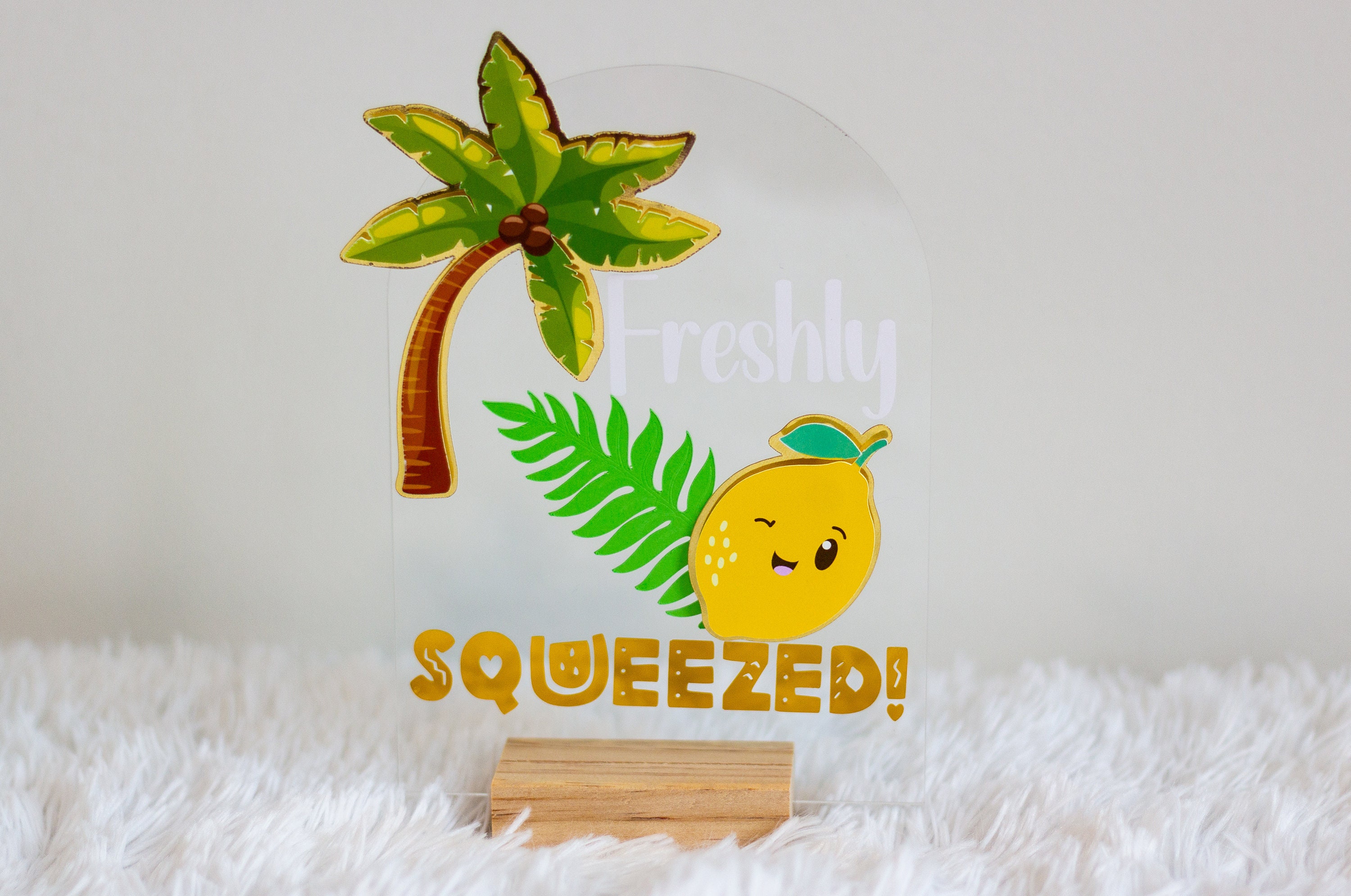 Tutti Frutti Acrylic Party Signs Tropical Party Favors Fruit Theme ...