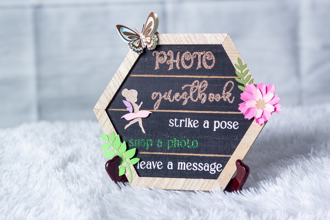 Enchanted Forest Photo Guestbook Sign | Woodland Theme Photo Book Sign ...
