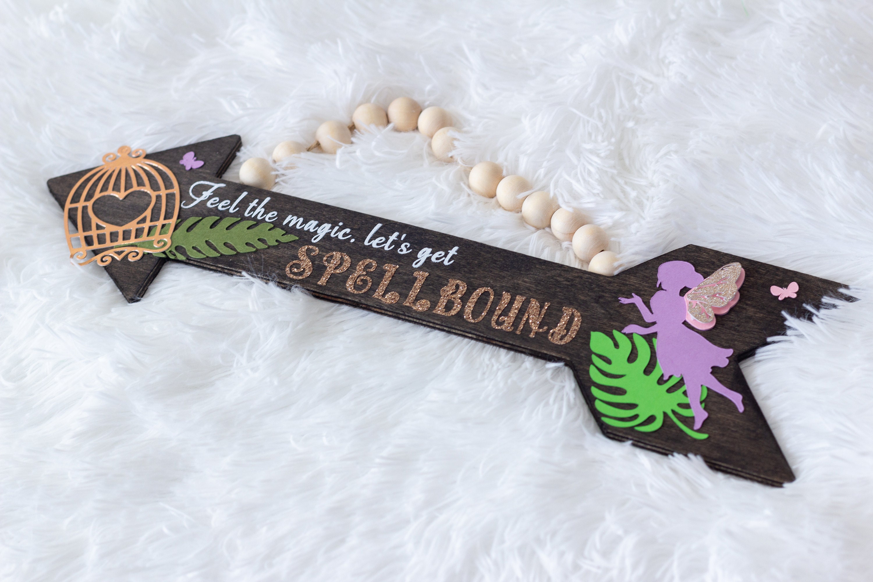 Enchanted Forest Party Sign | Lets Get Spellbound | Wooden Woodland ...