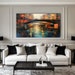 Bridge Over Water Modern Contemporary Abstract Wall Art Painting ...
