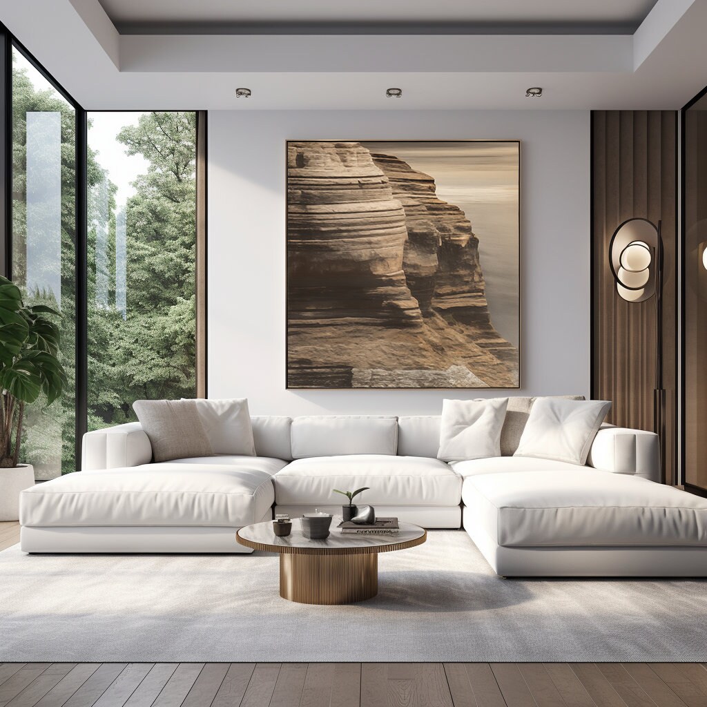 Rock Formation Modern Contemporary Abstract Wall Art Painting Digital ...