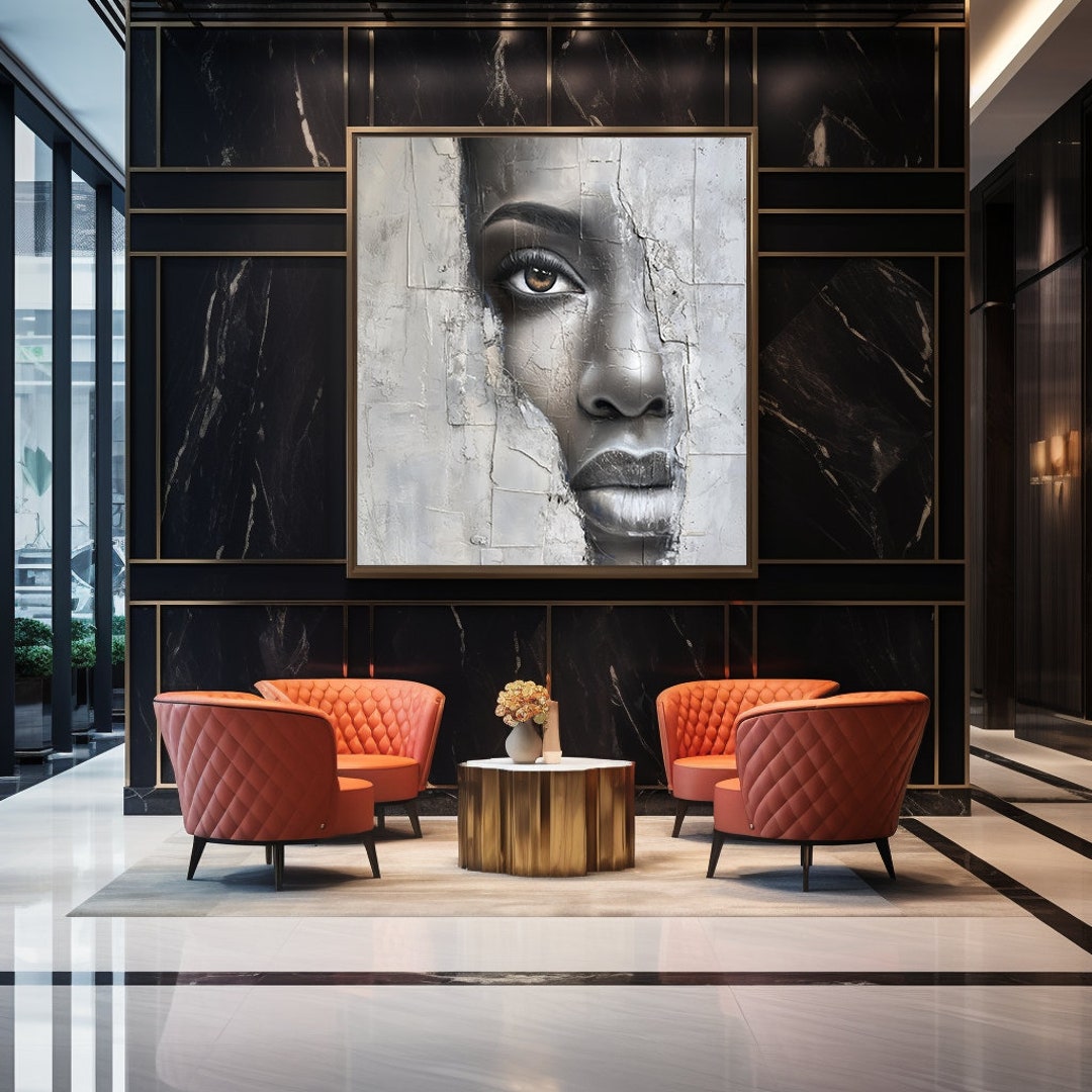 Finally Being Seen: Black Woman Abstract Wall Art Painting (digital ...