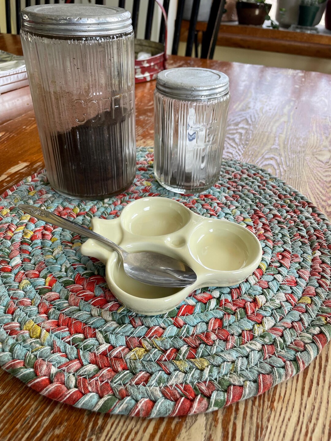 Vintage Hall Spoon Rest, Clover Shape, Ceramic. - Etsy