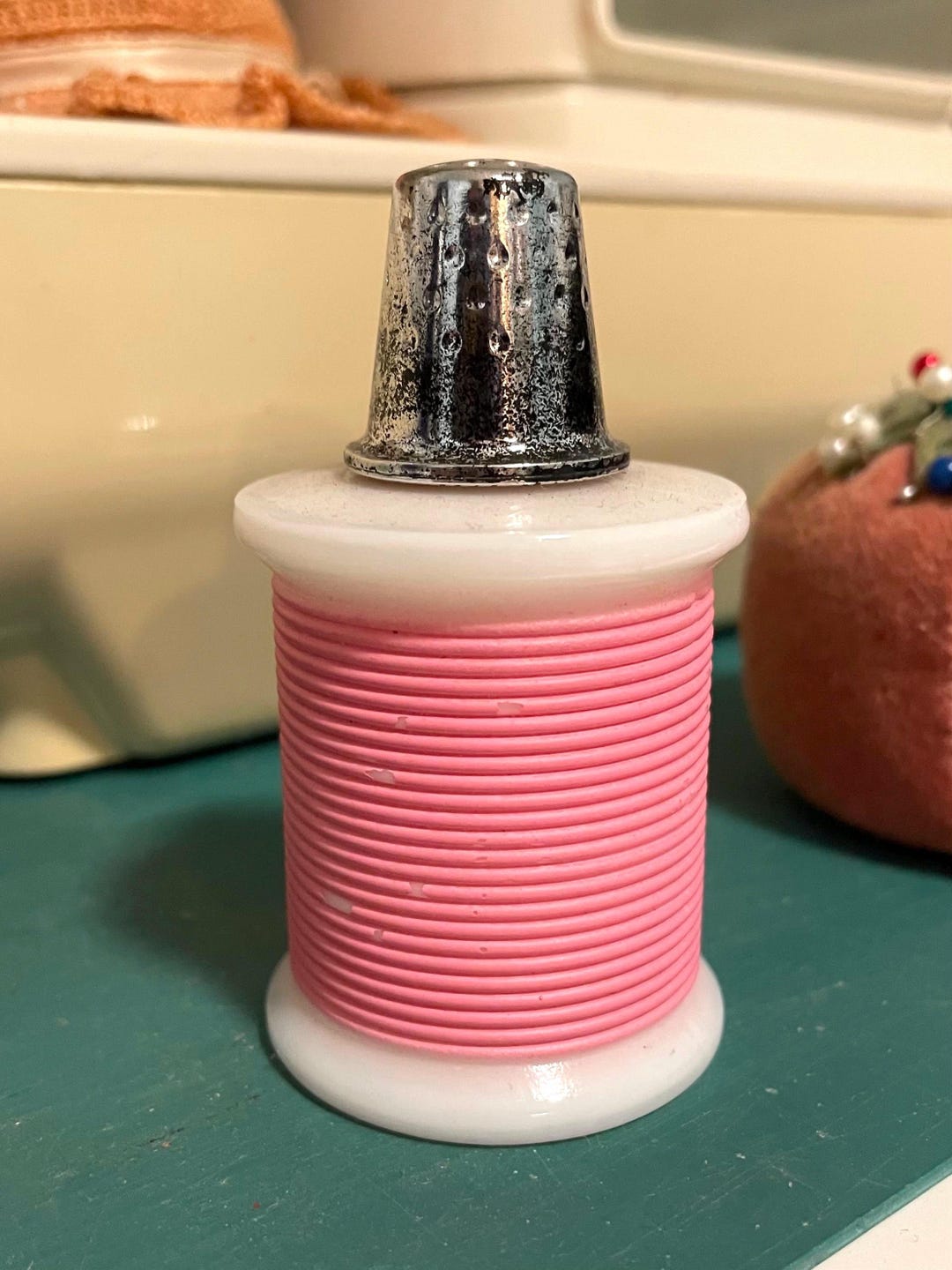 Vintage Avon Thimble and Thread Cologne Bottle W/cologne. - Etsy