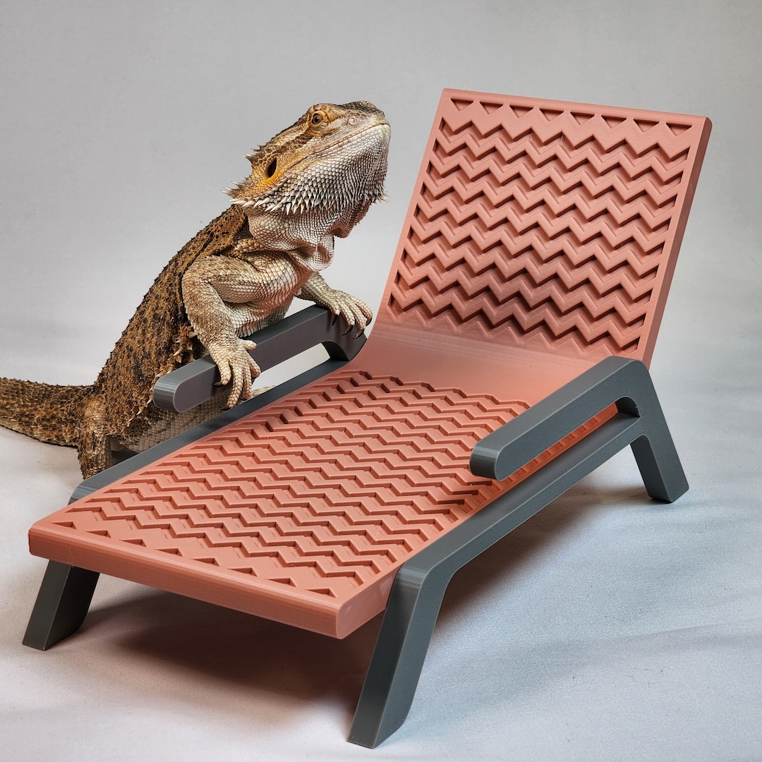Bearded Dragon Sahara Lounge Chair | Reptile Lounger and Basking Spot ...