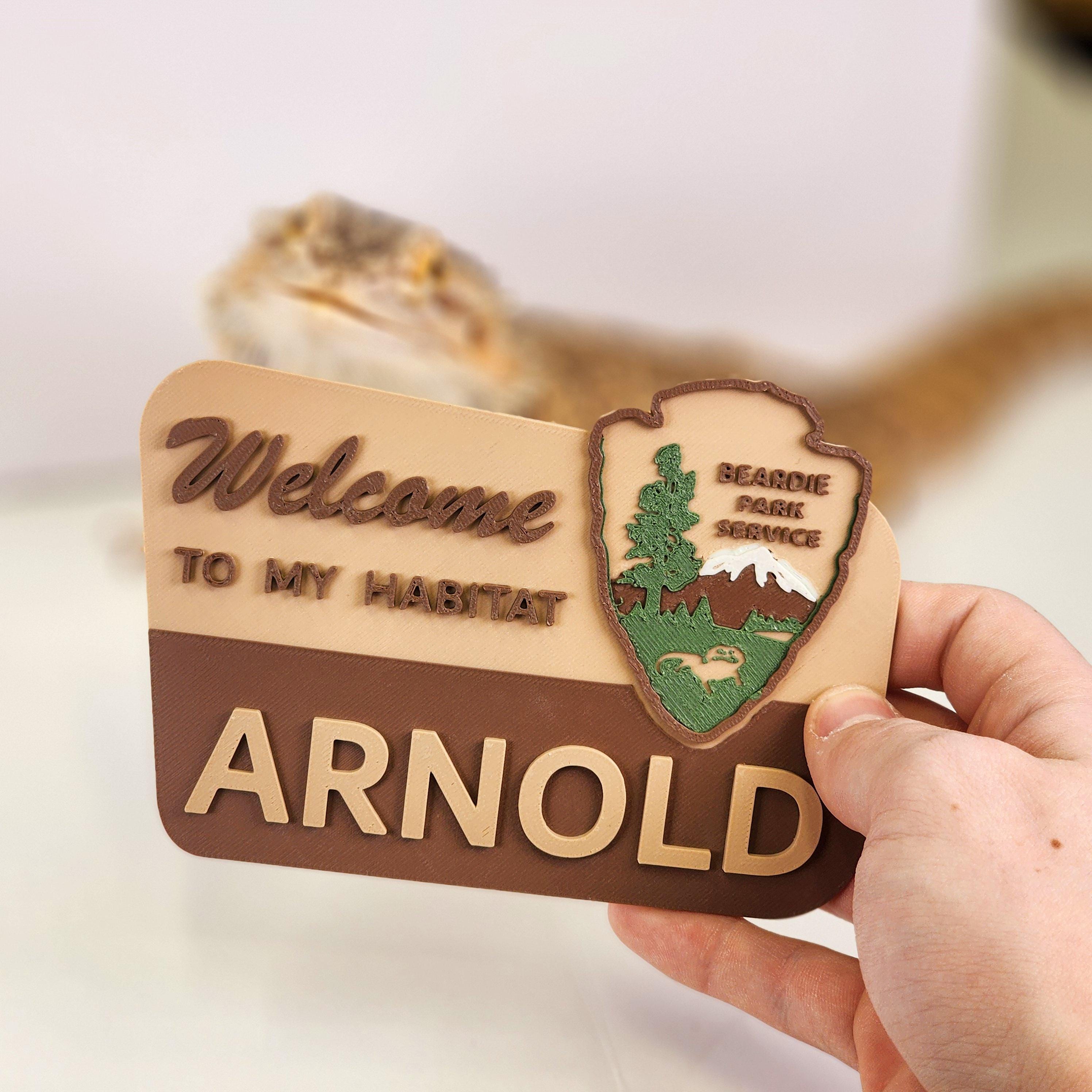 Personalized National Park Name Sign: Reptile Tank Decor - Etsy