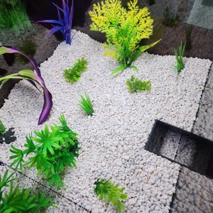 Flat Aquarium Corner Underground View Cave | Fish Tank Hide Tunnel ...