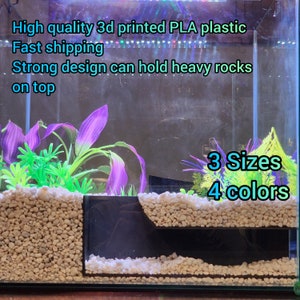 Flat Aquarium Corner Underground View Cave | Fish Tank Hide Tunnel ...