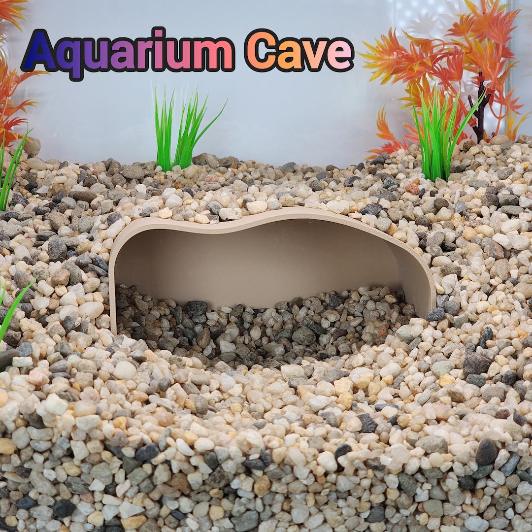Wavy Hideout for Fish Aquariums | Fish Tank Cave for Shrimp, Fish ...