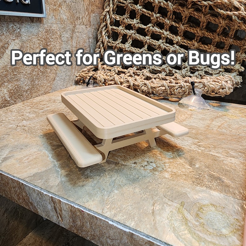 XS Gecko Picnic Table: Reptile Terrarium Decor - Etsy
