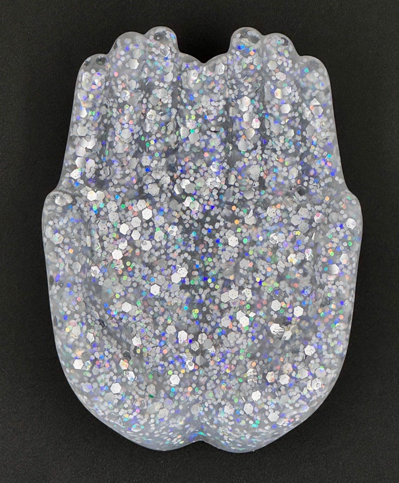 Glitter Hands Trinket/jewelry Tray-resin Decor - Etsy