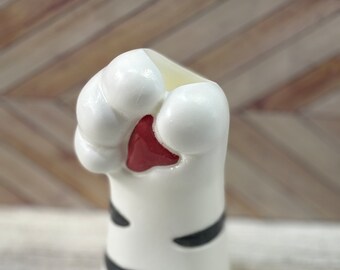 Ceramic Cat Paw Vase Hand-painted Cat Paw Planter Cute Home Decor ...