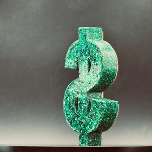 Money Sign Bling Sculpture/statue Large Handmade Money Decor - Etsy