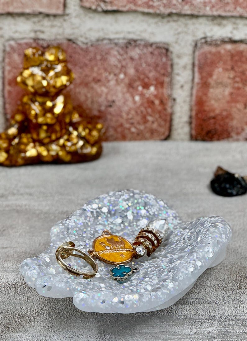 Glitter Hands Trinket/jewelry Tray-resin Decor - Etsy