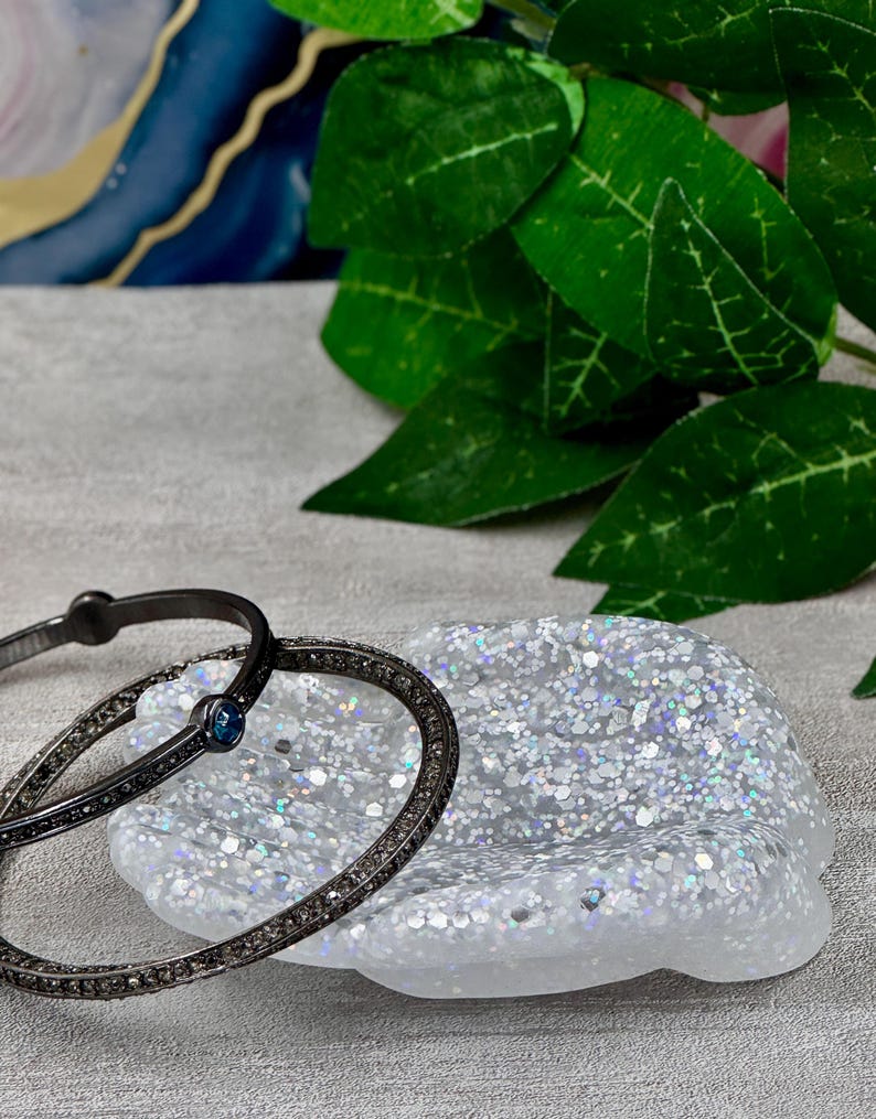 Glitter Hands Trinket/jewelry Tray-resin Decor - Etsy