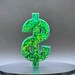 Money Sign Bling Sculpture/statue Large Handmade Money Decor - Etsy