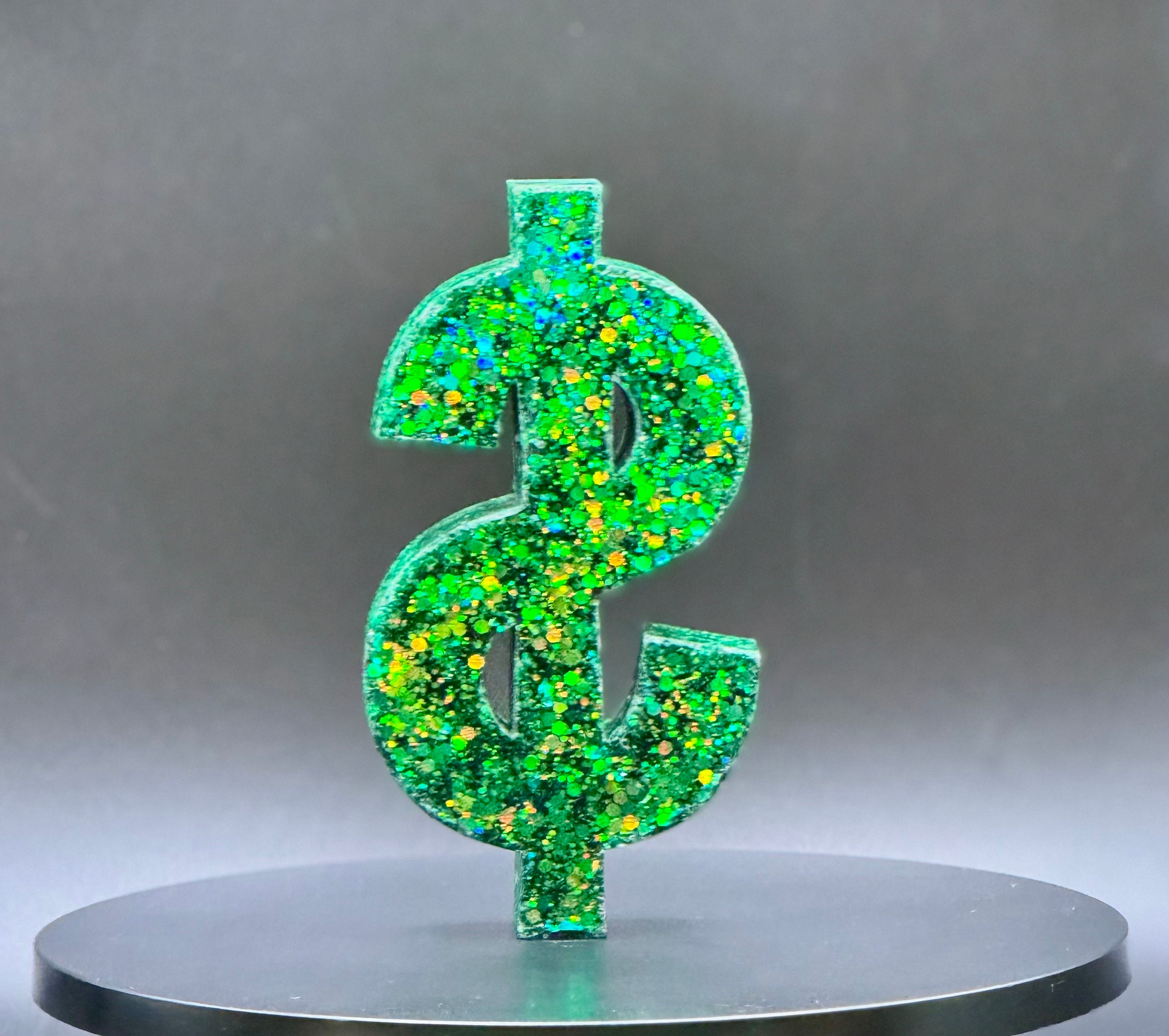 Money Sign Bling Sculpture/statue Large Handmade Money Decor - Etsy