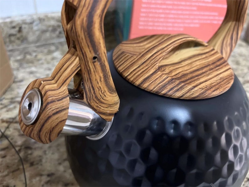 2.5L Whistling Kettle Stainless Steel Wooden Handle Kettle - Etsy UK