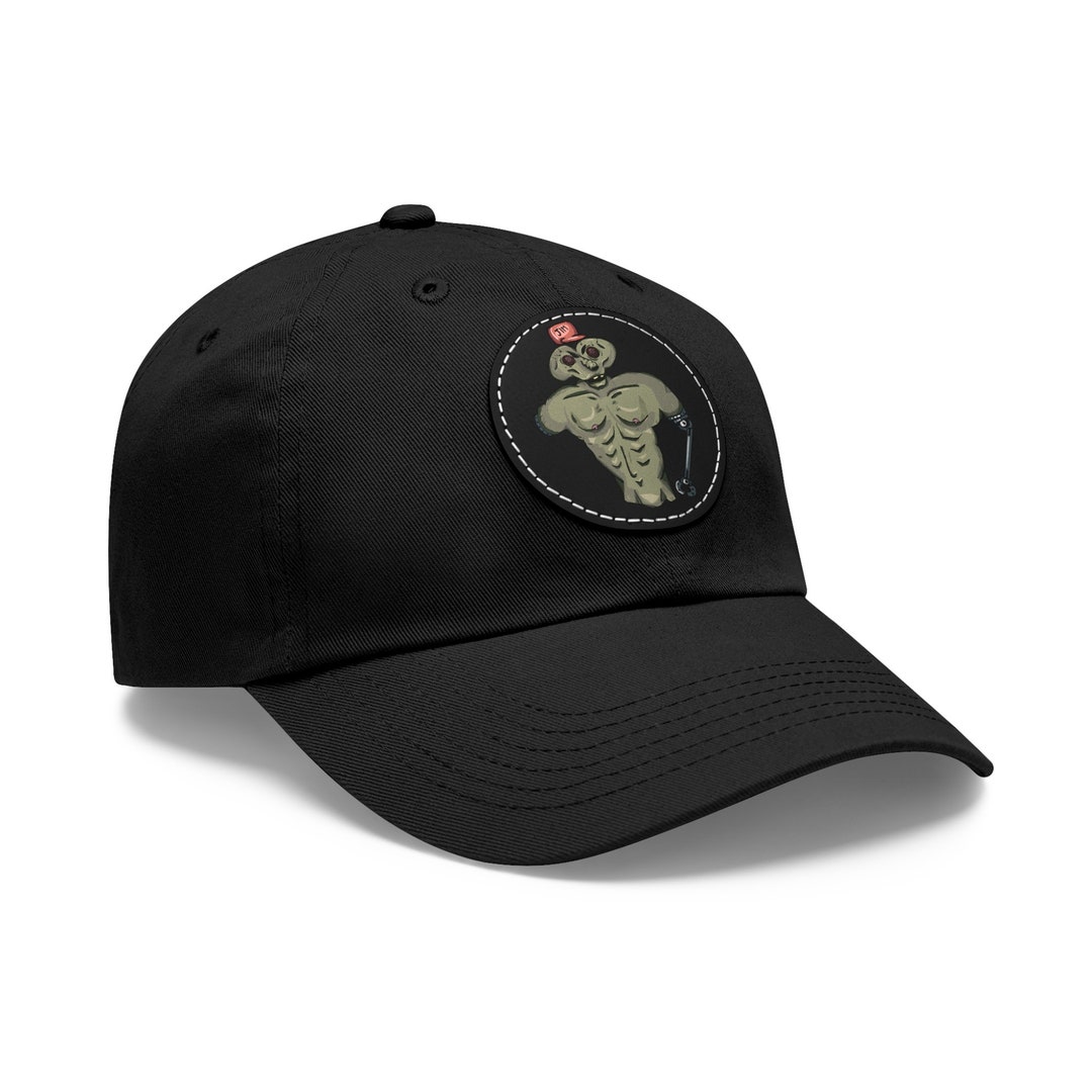 Dad Hat, Gym Bro Dad Hat With Leather Patch, Workout Cap, Fitness Hat ...