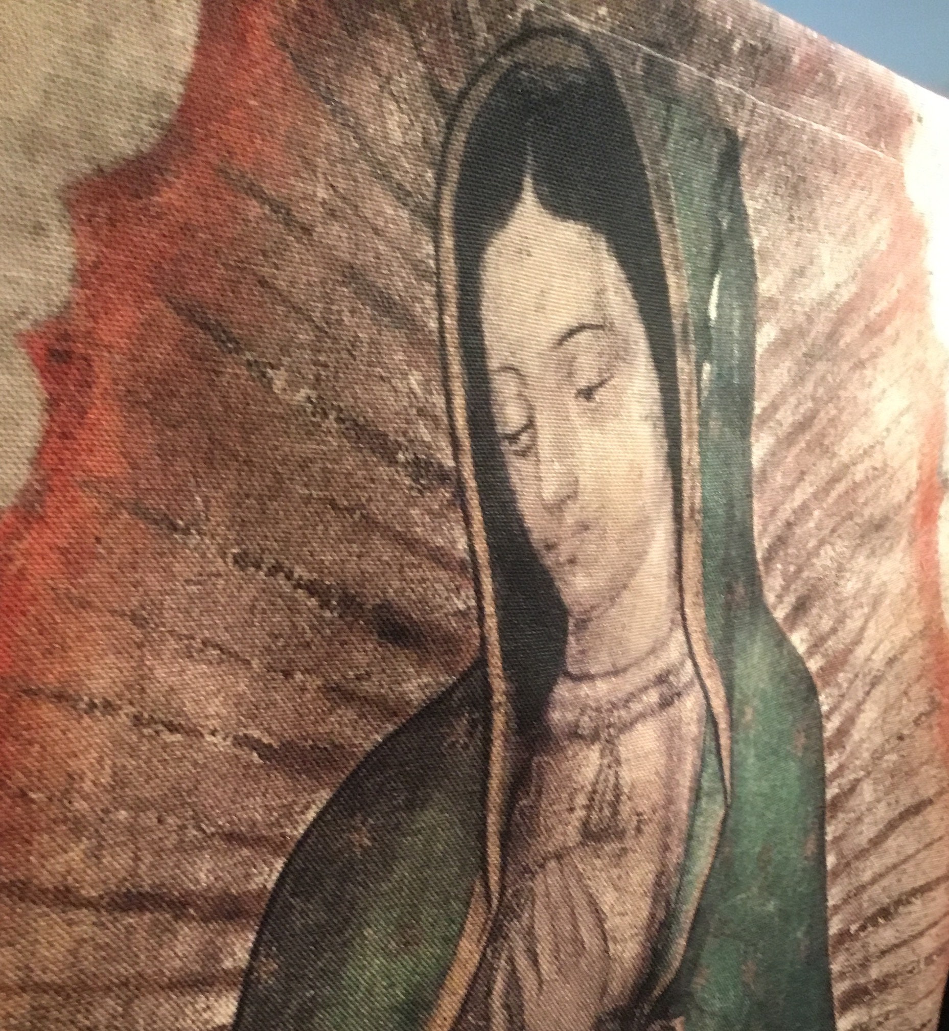 Tilma Virgin of Guadalupe Large - Etsy