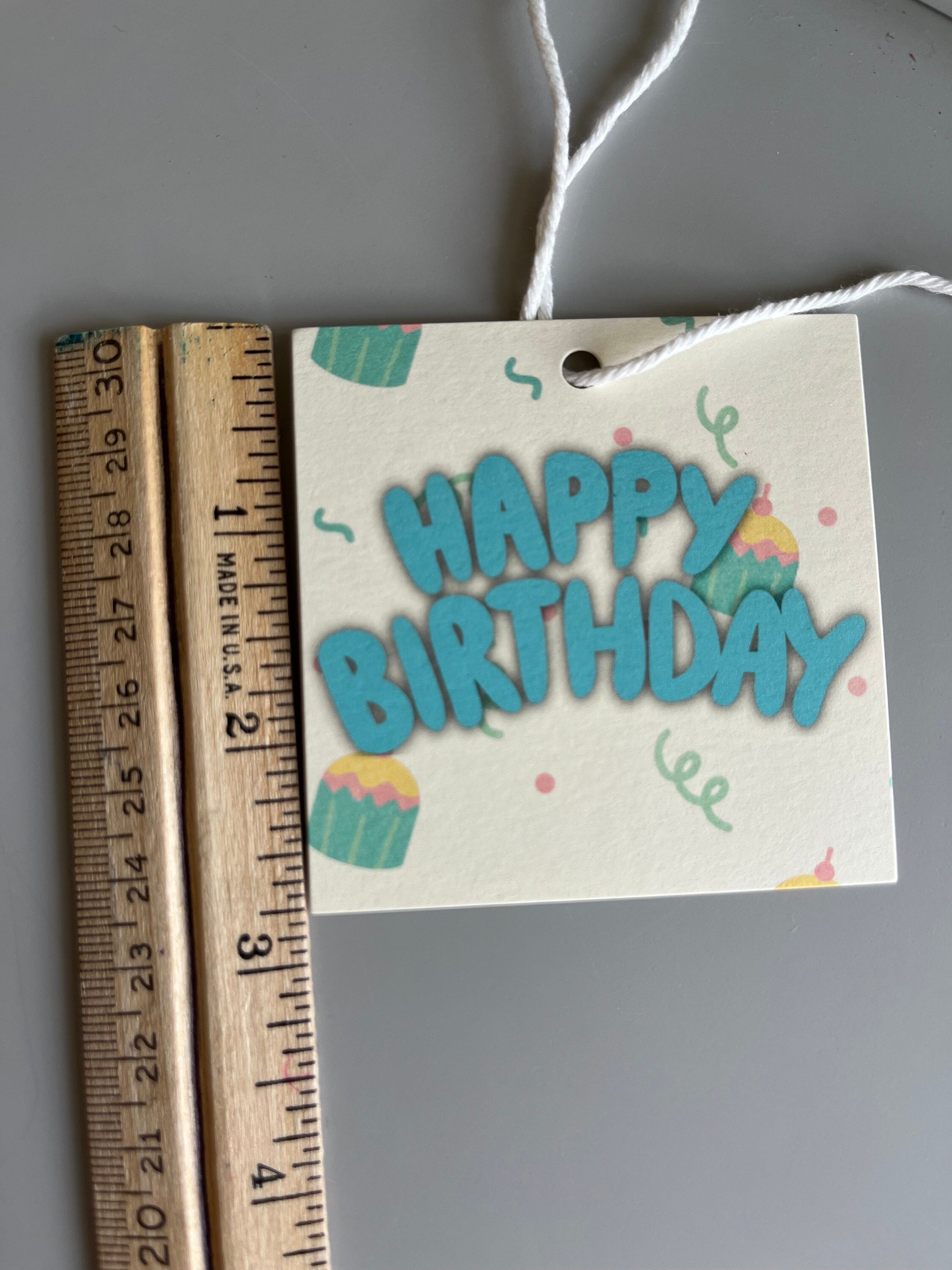 Happy Birthday Tag - Etsy