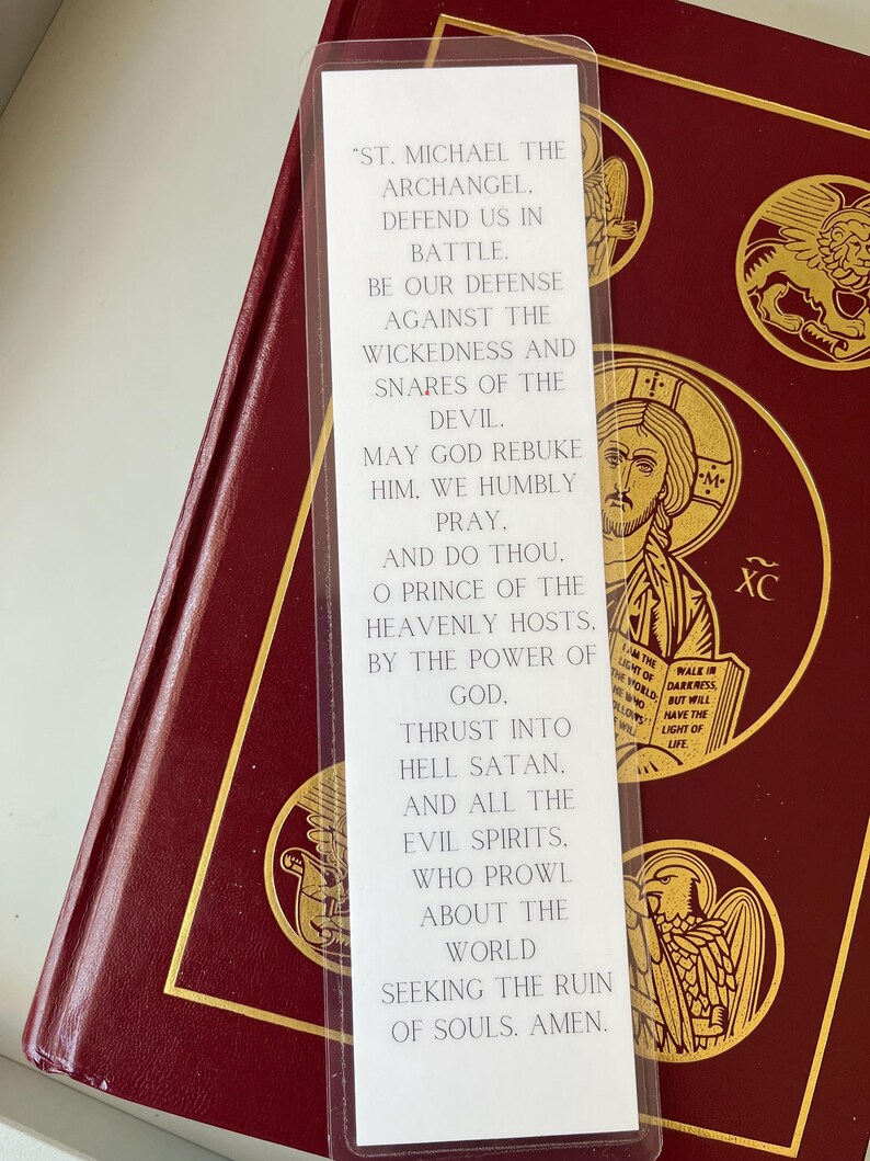 St. Michael the Archangel Bookmark - Etsy