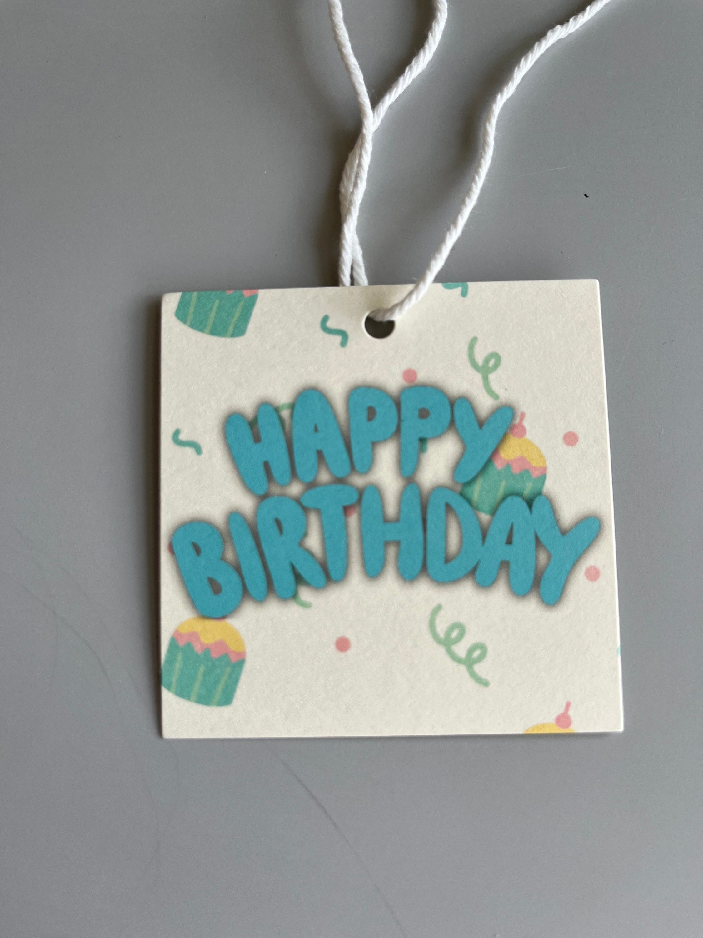 Happy Birthday Tag - Etsy