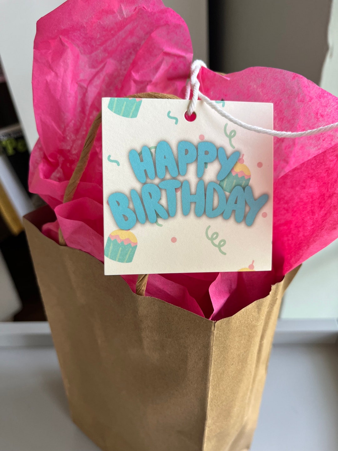 Happy Birthday Tag - Etsy