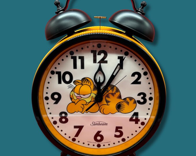 Vintage Garfield "the Big Fat Alarm Clock" Rare Collector's Item - Etsy