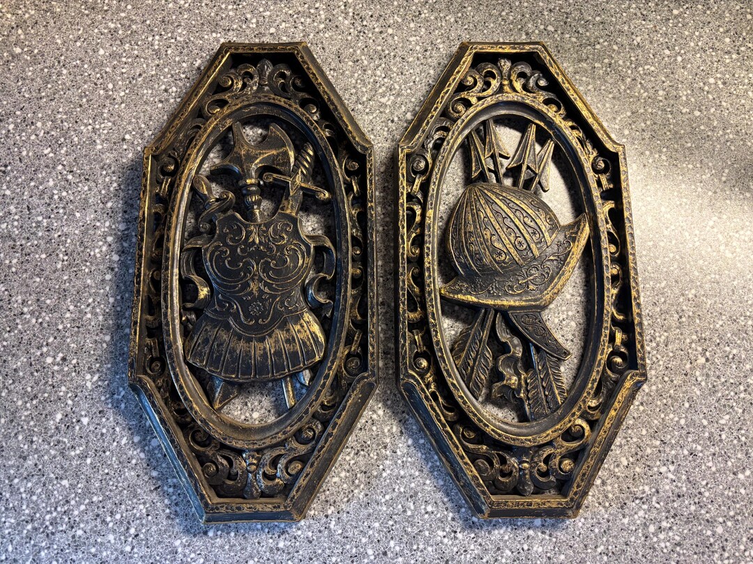 RETRO! Set of Two Vintage HOMCO (home Interiors and Gifts) Wall Plaques ...