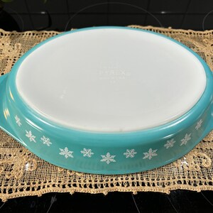 Vintage 1950s Pyrex Turquoise Snowflake 1 1/2 Quart Bakers Casserole - Etsy