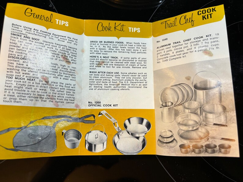 Vintage Aluminum Official Scout Cook Kit new and Complete, Box as Is - Etsy