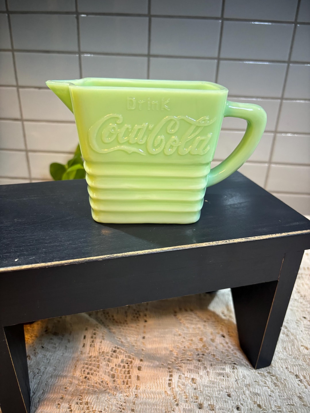 Jadeite Coca Cola Pitcher - Etsy
