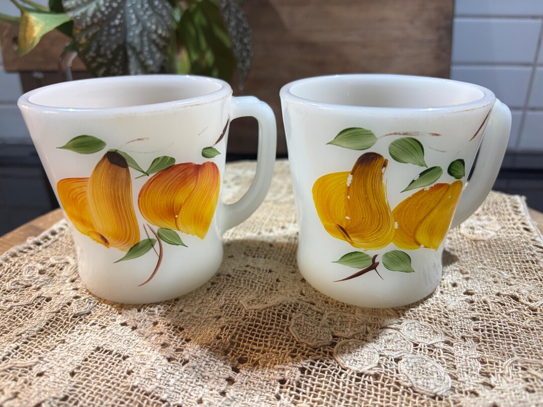 Choice Pair of Anchor Hocking Fire King Fruit Mugs or Dessert Bowls - Etsy