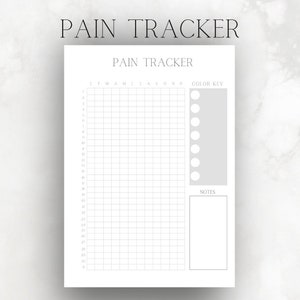 Pain Tracker for A5 Binder Bullet Journal Spreads - Etsy