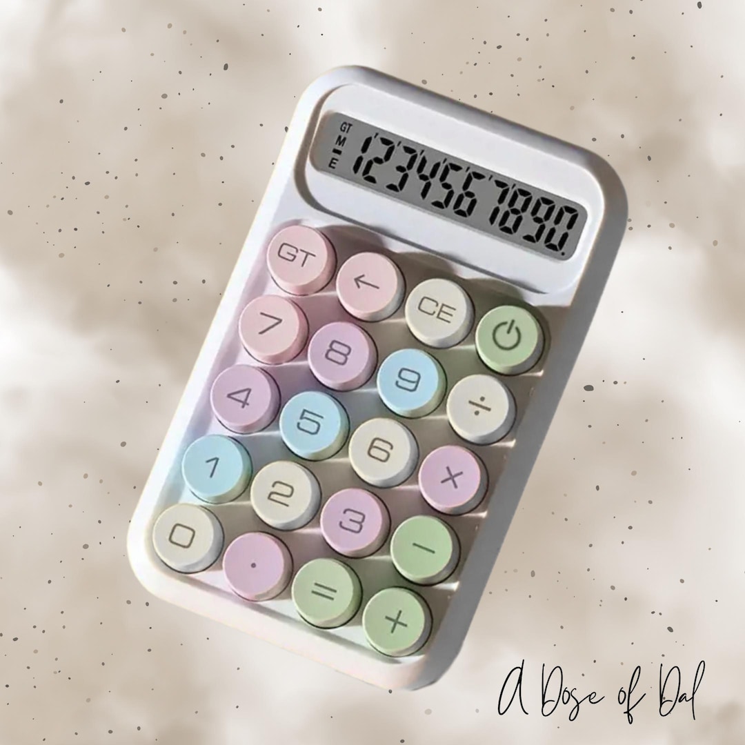 Aesthetic Calculator A Dose of Dal - Etsy