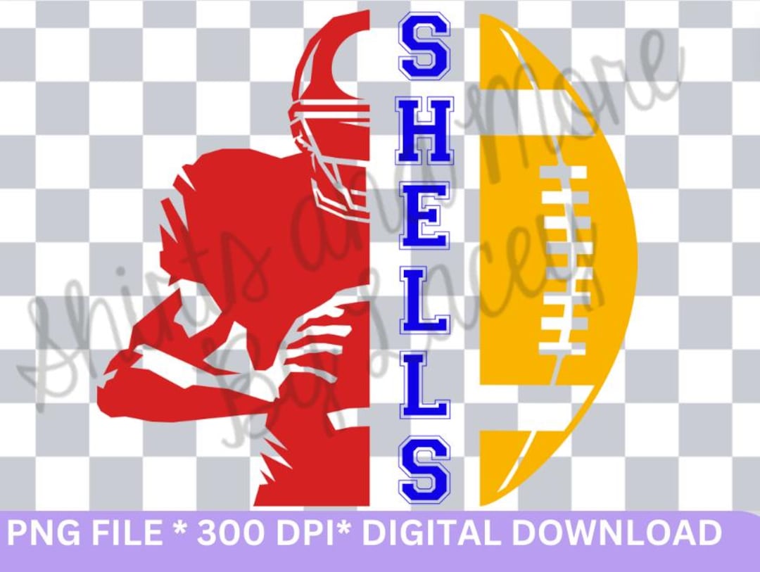 Roxana Shells PNG, Shell PNG, High School, Cricut Cut File, Red Yellow ...