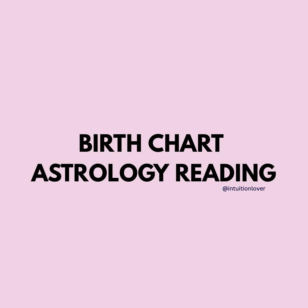 Birth Chart Western Astrology Reading Fast Delivery - Etsy