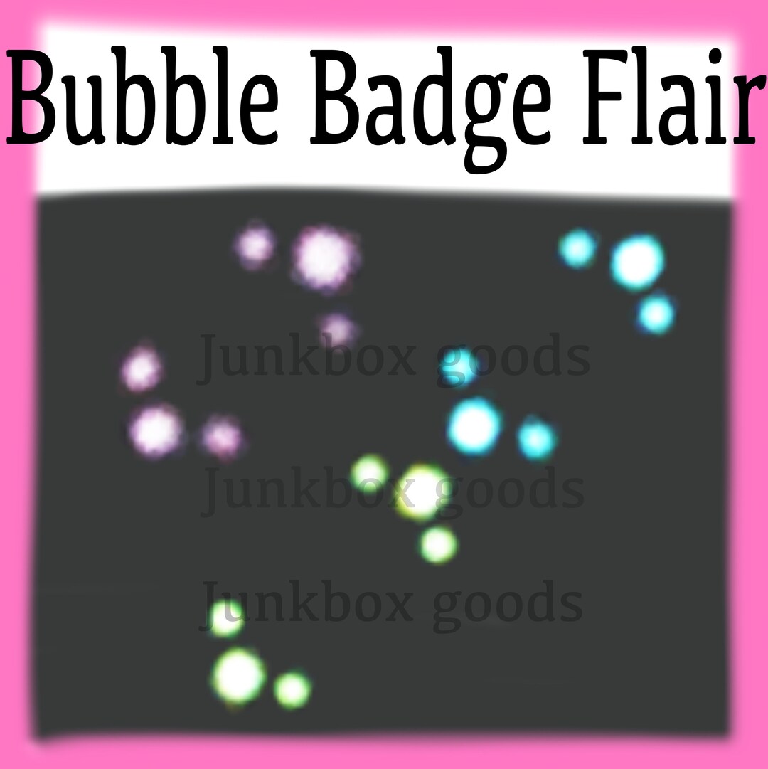 Bubble Sub Badge Flair - Etsy