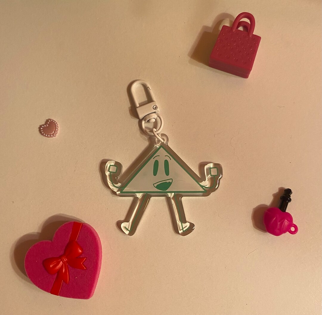 Animated Inanimate Battle Oodle 2.5 Inch Acrylic Charm Keychain Object ...