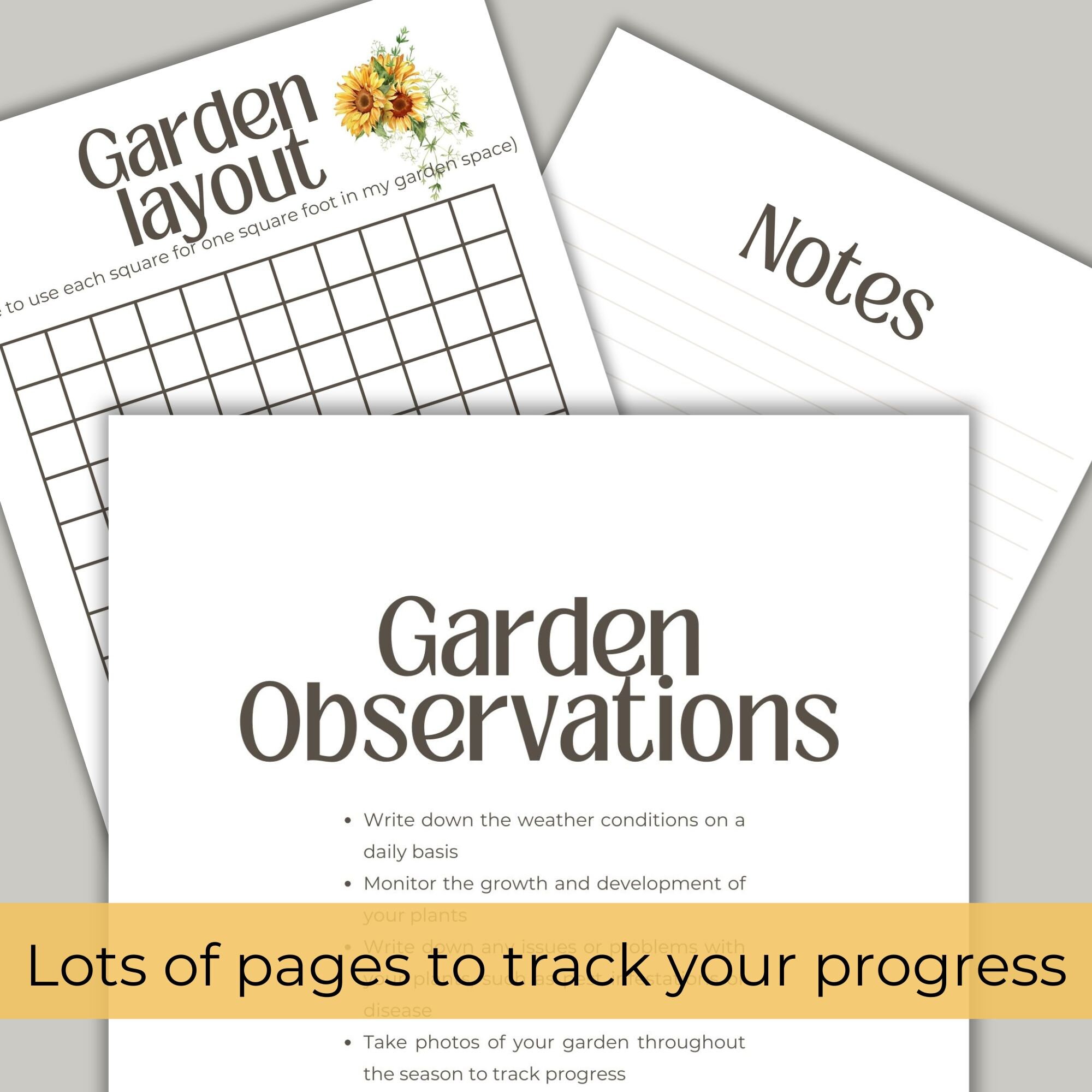 2024 Printable Garden Planner, Sunflower Theme Planner, Digital ...
