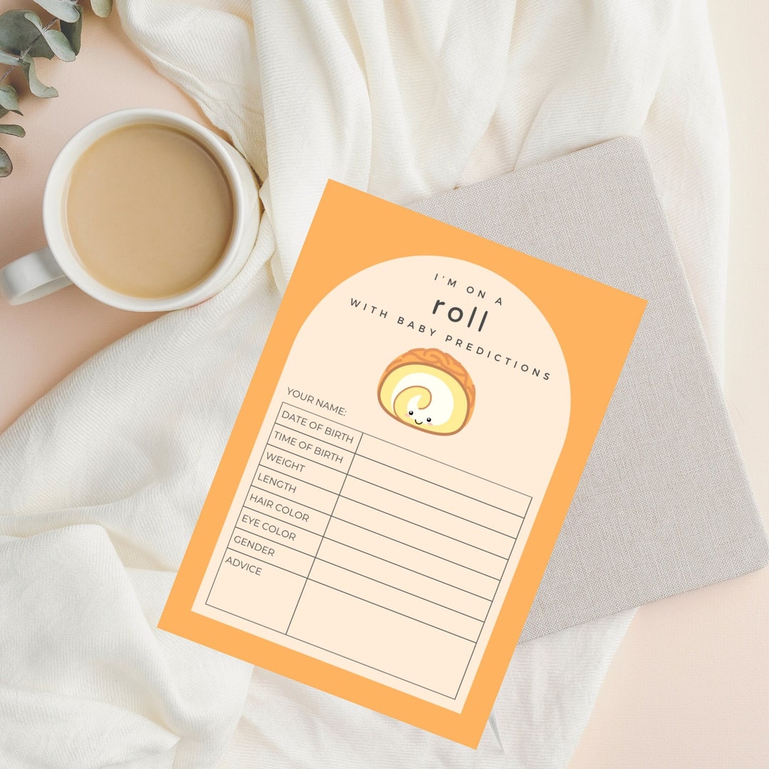 Dim Sum Baby Shower Games swiss Roll Cake and Milk Tea - Etsy