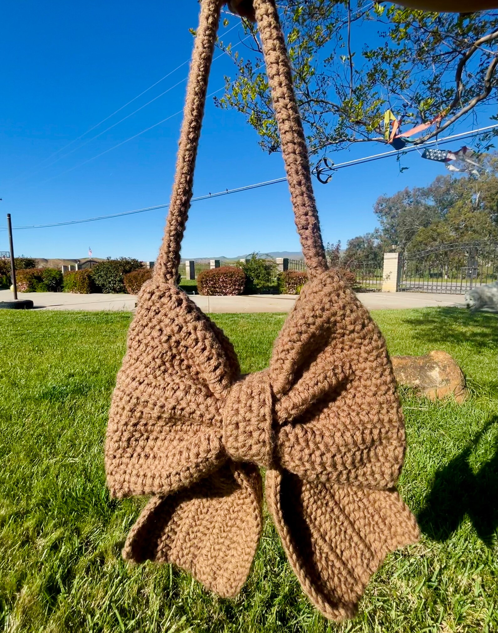 Crochet Bow Bag - Etsy